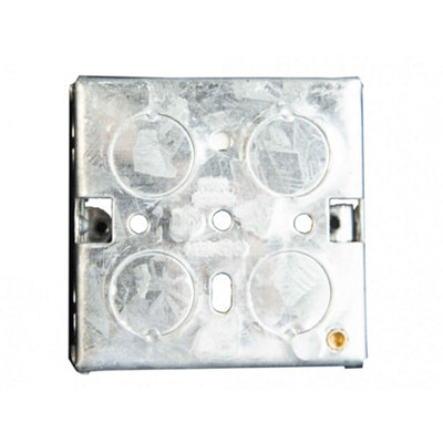 Dencon Metal Back Box Multi Colour (1-Gang, 16mm)