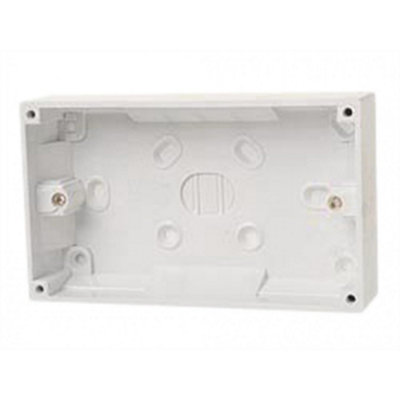 Dencon Pattress Box Multi Colour (2-Gang 28/32mm)