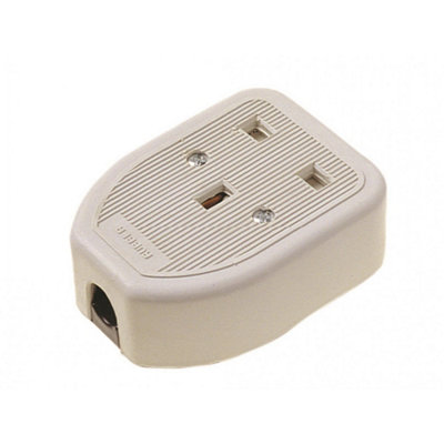 Dencon Rubber Trailing Socket Multi Colour (1-Gang White)