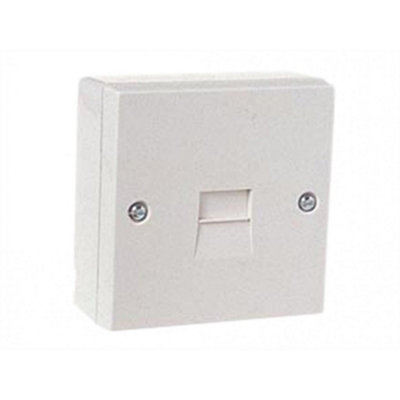 Dencon Telephone Socket 1 Way White Multi Colour (One Size)