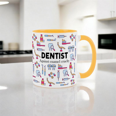 Dentist Mug - Humorous Teeth Themed Dental Nurse/Doctor Novelty Gift ...