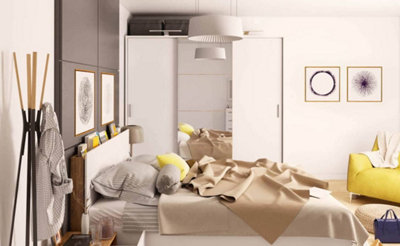 Dentro 01 Sliding Door Wardrobe (H)2150mm (W)2200mm (D)630mm - Modern ...