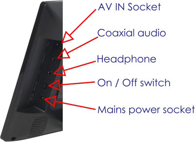 Denver LED-1032 Compact 10-Inch Super VGA Digital Portable TV with ...