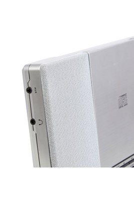 DENVER MC-5220 SILVER WALL-MOUNTABLE CD PLAYER WITH FM RADIO, ALARM ...
