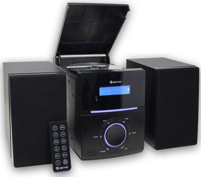Denver MCA-240 Compact Micro HiFi System with CD, FM Radio & Alarm
