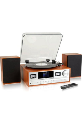 Denver MRD-52 Hi-Fi Record Player System with CD Player, DAB+, FM, and ...