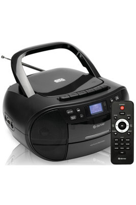 Denver TDC-280 Black DAB Boombox with Tape Deck and CD Player