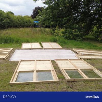 DEPLOY Concrete InstaSlab 1.75m x 2.25m ( 5ft x 7ft ) Instant Concrete ...
