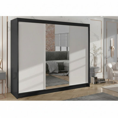 DERBY I Spacious 200 cm Wardrobe Made from Durable Laminated Board ...