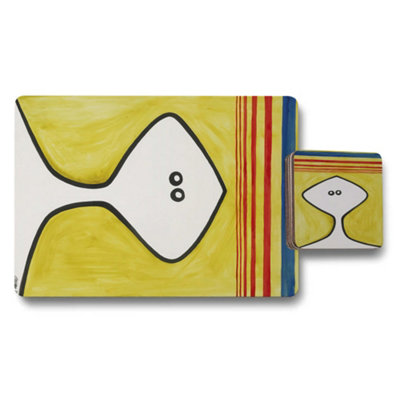 Designer Artwork Placemat And Coaster Set With Wood Backing Limited ...