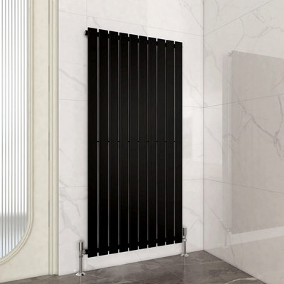 Designer Flat Panel Single Radiator 1600x680 Black by MCC | DIY at B&Q