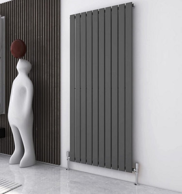 Designer Flat panel Single Radiator 1800x680 Anthracite by MCC | £159. ...
