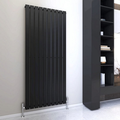 Designer Flat Panel Single Radiator 1800x680 Black by MCC | DIY at B&Q
