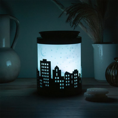 Desire Aroma Colour Changing Lamp Skyline Electric Wax Melt Oil Burn ...