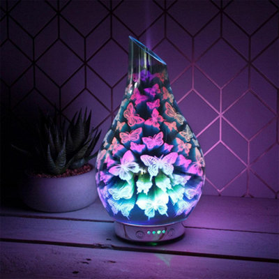Desire Butterflies Colour Changing Oil Diffuser Aroma Humidifier