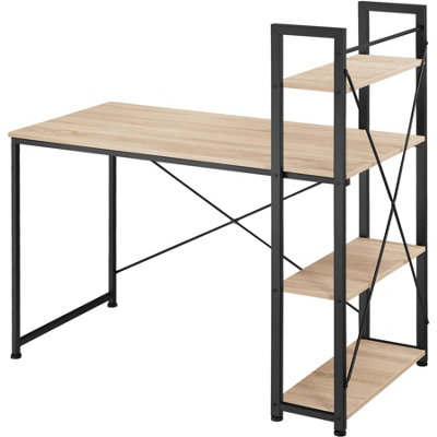 Desk Hershey - integrated shelf with 3 compartments 61 cm - industrial ...