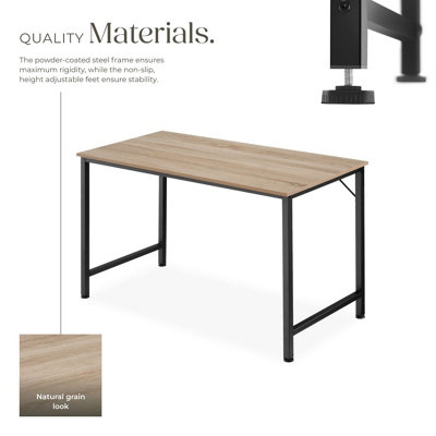 Desk Jenkins - computer, writing, study table 140 cm - industrial wood ...