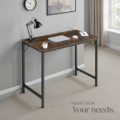 Desk Jenkins - computer, writing, study table 80 cm - Industrial wood ...