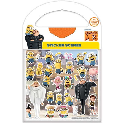 DESPICABLE ME 3 UNIVERSAL STICKER SHEET MULTICOLOURED (ONE SIZE)