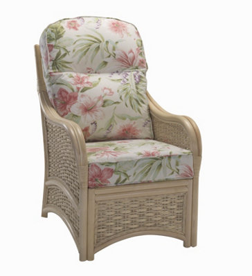 Desser Chelsea Natural Rattan Conservatory Armchair Real Cane Indoor ...