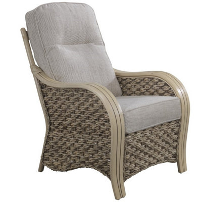 Desser Milan Conservatory Chair with Jasper Cream Cushions Natural Rattan