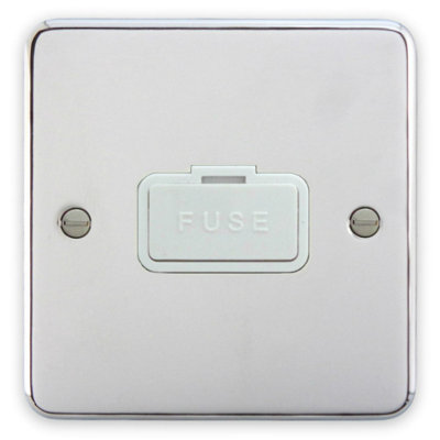 Deta 1910CHW Unswitched Spur Connection Unit 13 Amp Polished Chrome ...
