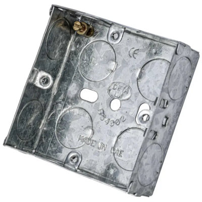 Deta 25mm 1 Gang Flush Metal Box Pack of 20