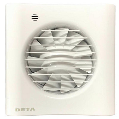 Deta 4603 Axial Bathroom / Toilet Extractor Fan (Humidistat / Timer ...