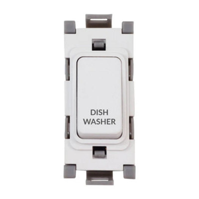 Deta G3556 Grid Switch 20 Amp Double Pole marked Dish Washer (White ...