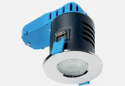 Deta L1701CH4 Fire Rated IP65 Chrome Downlight (4000K Dimmable Lamp)