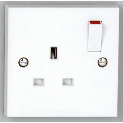 Deta Vimark 1 Gang 13 A Switched Socket Single Pole V1207S