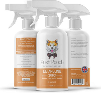 Detangling Spray For Dogs 2 in 1 Knot Tangle Remover & Conditioner ...