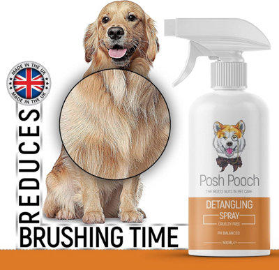 Detangling Spray For Dogs 2 in 1 Knot Tangle Remover & Conditioner ...