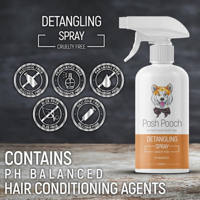 Detangling Spray For Dogs 2 in 1 Knot Tangle Remover & Conditioner ...