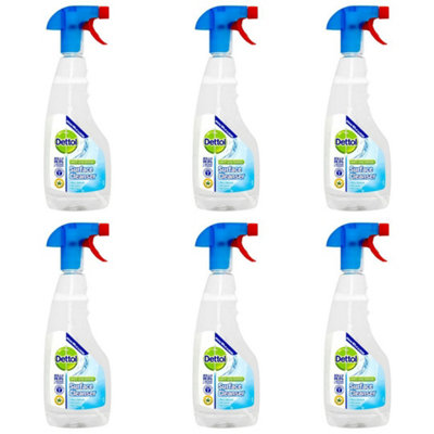 Dettol Anti-Bacterial Surface Cleaner Spray 440ml (Pack of 6) | DIY at B&Q