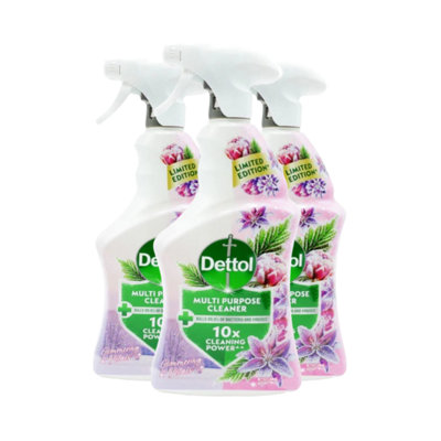 Dettol Pear & Winter Blossom Multipurpose Cleaning Sprays 750ml - Pack of 3