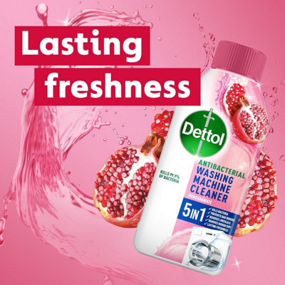 Dettol Pomegranate Washing Machine Cleaner, Antibacterial Liquid For ...