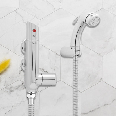 Deva Bidet Douche Shattaf and Thermostatic Valve Kit Hot Stop Override ...