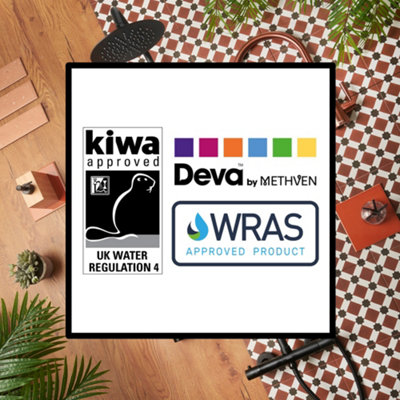 Deva Lace Deck Mounted Bath Filler Taps - In Chrome - Modern Hot & Cold ...