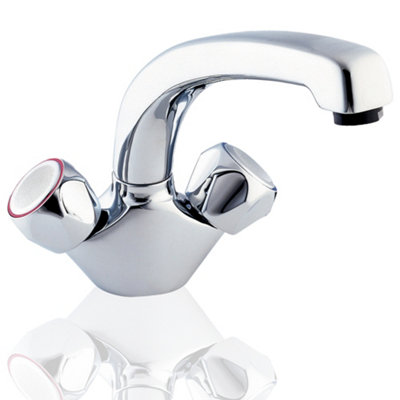 Deva Profile DCM104 Mono Kitchen Sink Mixer Tap With Chrome Swivel ...