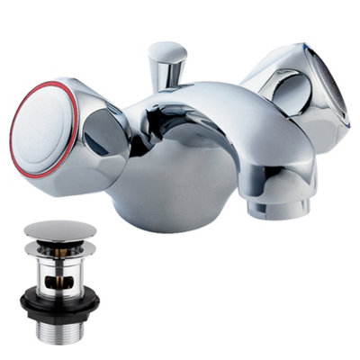Deva Profile Mono Basin Mixer Tap with Lever Operated Pop Up Waste ...