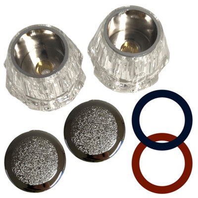 Deva Replacement Profile Acrylic Tap Heads Bathroom Kitchen Sink Covers ...