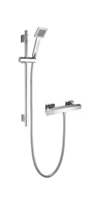 Deva Signature Square Bar Shower And Single Mode Kit Thermostatic Valve ...