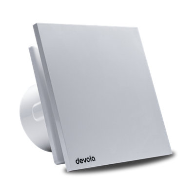 Devola 100mm Mixed Flow Bathroom Extractor Fan, 4 inch Quiet Tile ...