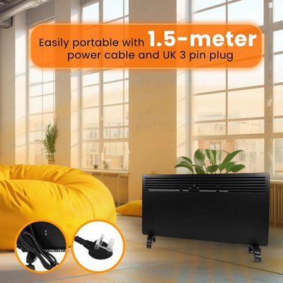 Devola 1500W Electric Panel Heater Low Energy Wall Radiator Free ...