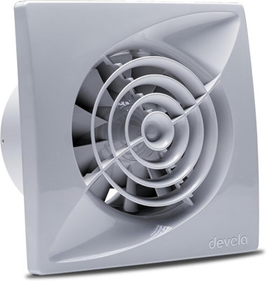 Devola 4 Inch 100mm Bathroom Extractor Fan, Quiet Mixed Flow Tile Fan ...