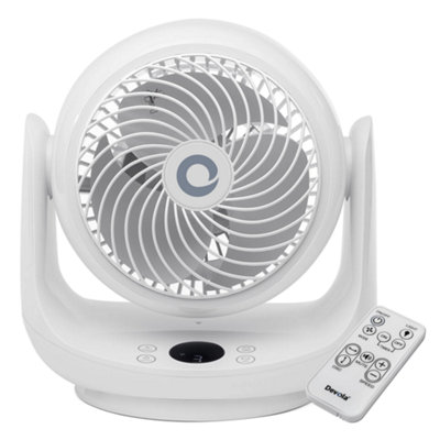 Devola 9 Inch Desk Fan Table Fan with Sleep Mode Timer and a Remote ...