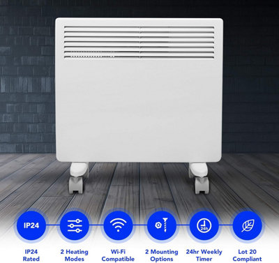 Devola Electric Panel Heater 1000W Smart Alexa Wifi Wall Mounted ...
