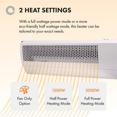 Devola Over Door Electric Heater 3kW Air Curtain, Open Window Detection ...