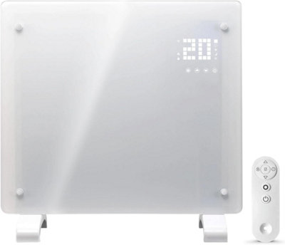 DEVOLA SMART ELECTRIC GLASS PANEL HEATER 1000W WITH WIFI & ALEXA, TIMER ...